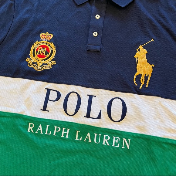 Polo Ralph Lauren | Shirts | Polo Ralph Lauren Colorblock Large Logo ...